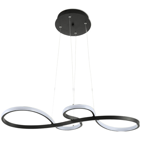 priapus modern led infinite chandelier loop hanging light – BELECOME
