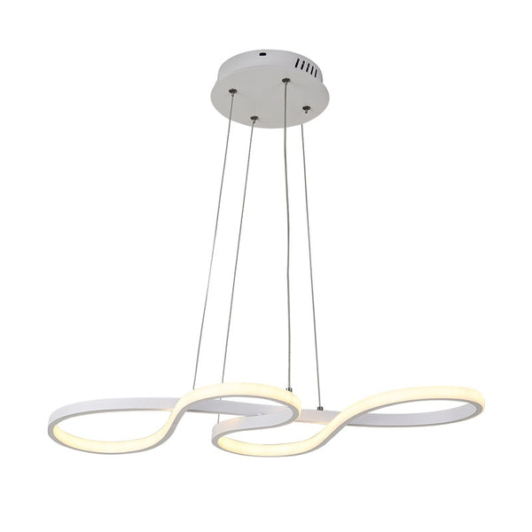 priapus modern led infinite chandelier loop hanging light – BELECOME